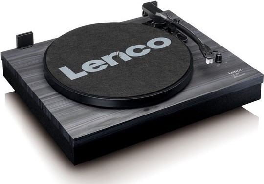 Lenco LS 300 Gramofon z głośnikami Bluetooth czarny